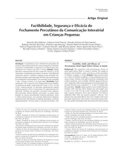 Pdf Feasibility Safety And Efficacy Of Percutaneous Atrial Septal Defect Closure In Infants