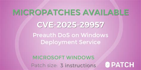 0patch blog micropatches released for preauth dos on windows