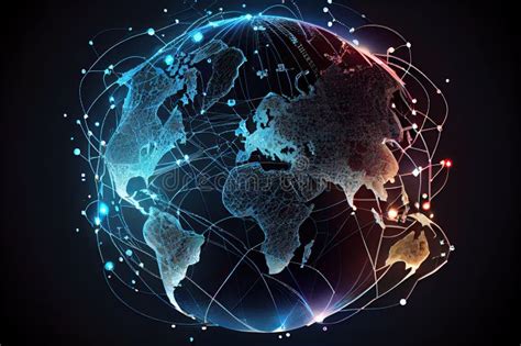 Globe Grid Data Points Stock Illustrations 656 Globe Grid Data Points