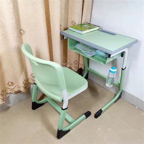 Fixed Single Metal Mdf School Classroom Desk And Chair Set From China