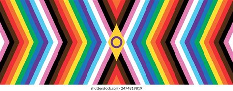Intersex Progress Pride Flag New Lgbtq Stock Vector Royalty Free