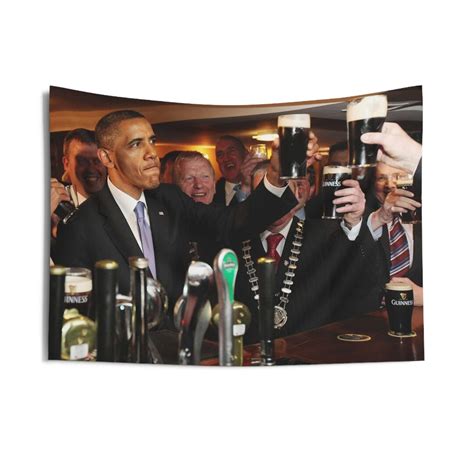 Barack Obama Beer Tapestry Etsy Canada