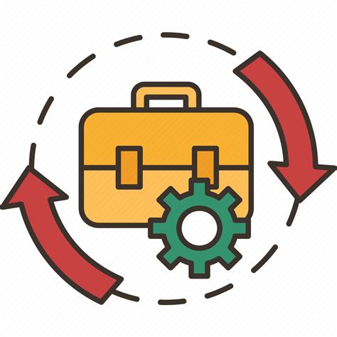 Business Operation Management Strategy Efficiency Icon Download