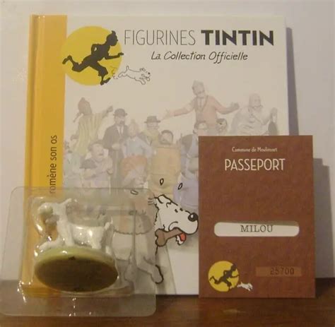 COLLECTION OFFICIELLE TINTIN Figurine Figure N6 MILOU promène