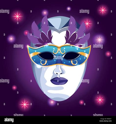 Mari Gras Mask Stock Vector Image And Art Alamy
