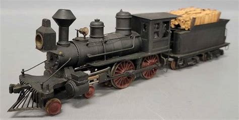 Unidentified O Scale Brass 4 6 0 Steam Locomotive With Tender And