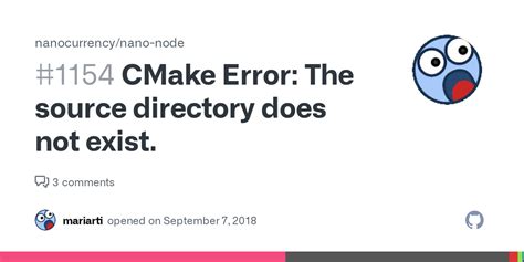 Cmake Error The Source Directory Does Not Exist · Issue 1154