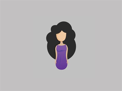 Simple Minimalist Character Design Of A Girl By Md Abir Hasan On Dribbble