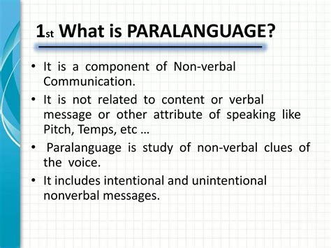 Paralinguistics Pptx
