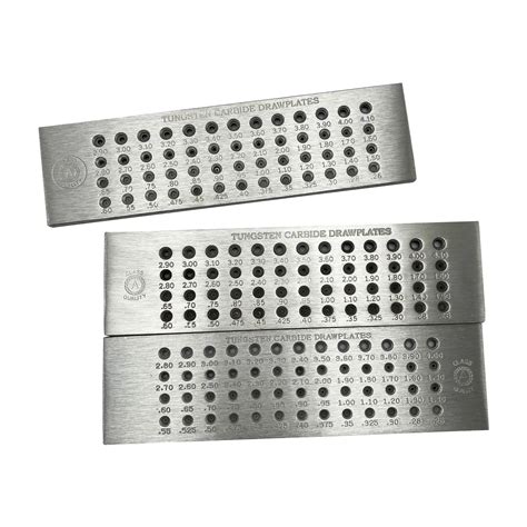 Tungsten Carbide Wire Drawplate 52 Holes Round Shape 026 410mm