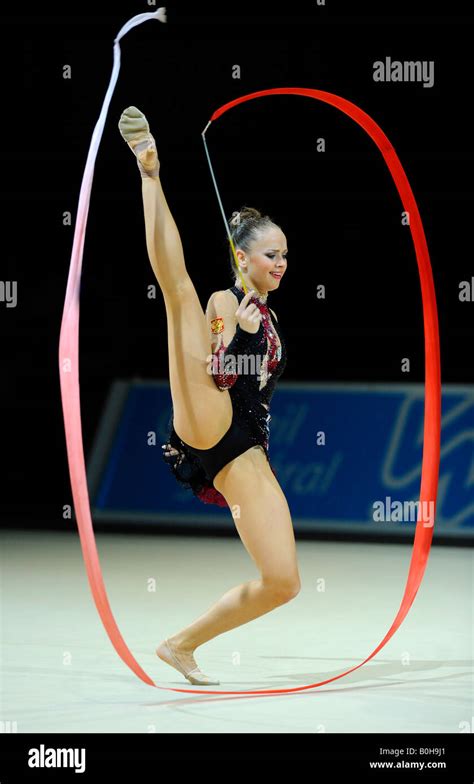 RSG Rhythmic Gymnastics Gymnast Marina SHPEKHT Russia RUS Stock Photo Alamy