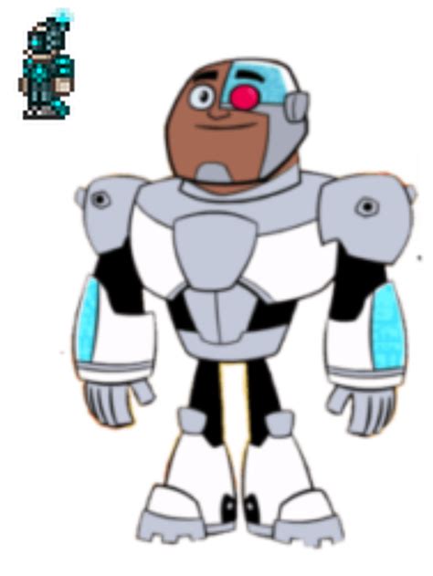 I Drew A Male Version Of Cyborg Rterraria
