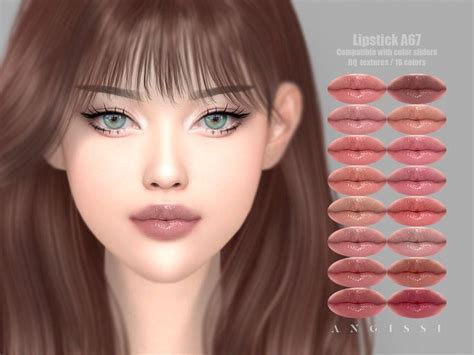 ANGISSI S Lipstick A67 Sims 4 Cc Makeup Sims Sims 4
