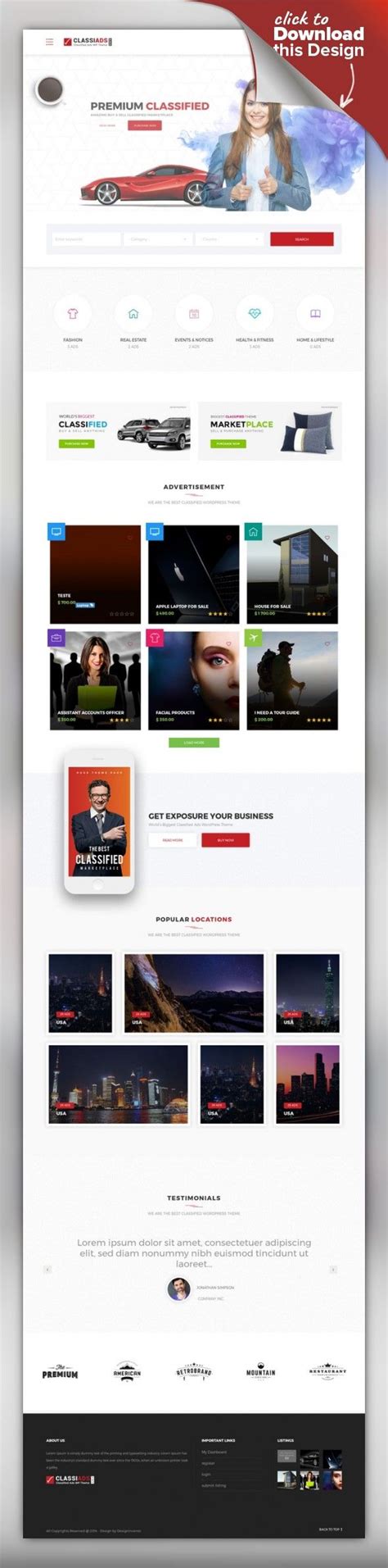 Classiads Classified Ads Wordpress Theme
