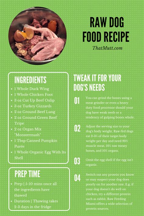 Example Of Balanced Raw Dog Food Recipe Easy To Follow Dog Food
