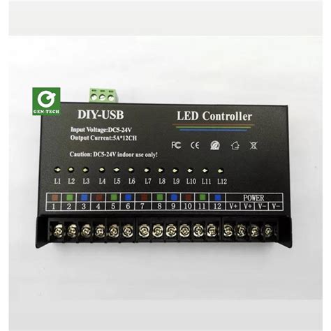 สินค้าพร้อมส่ง Diy Usb Led 12 วิธี Autonomous การเขียนโปรแกรม Rgb Led Controller Dc5 24v การ