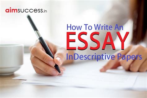 How To Write An Essay Sbi Po Clerk Mains Descriptive Paper