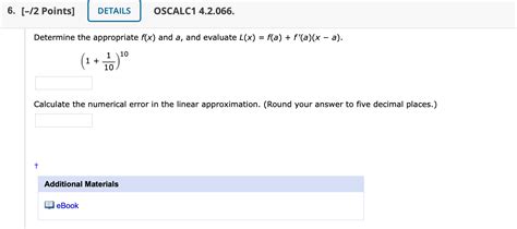 Solved 6 12 Points DETAILS OSCALC1 4 2 066 Determine Chegg