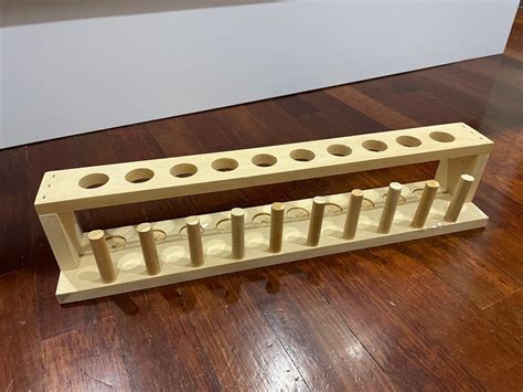 Wooden Test Tube Rack Everything Else Others On Carousell