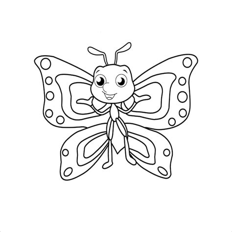 2 페이지 나비 만화 색칠 공부 페이지 벡터 Freepik에서 무료 고품질 벡터를 다운로드하세요 Freepik