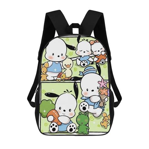 Kawaii Backpack Cute Plush Bag Anime Backpack Cartoon Bags Black Kuromi