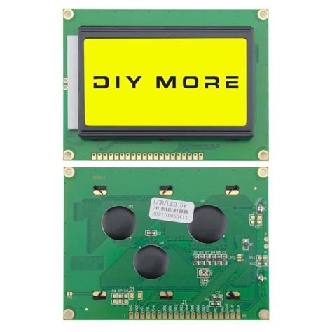 V jaune Module d affichage LCD avec Port parallèle bleu jaune blanc rétroéclairage pour