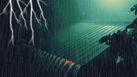 Goodbye Sleepless Nights With Heavy Rainfall And Deep Thunder Echoes On
