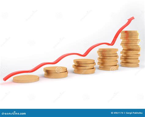 Diagram With A Chart And Money Stock Illustration Illustration Of Currency Growth 4961174