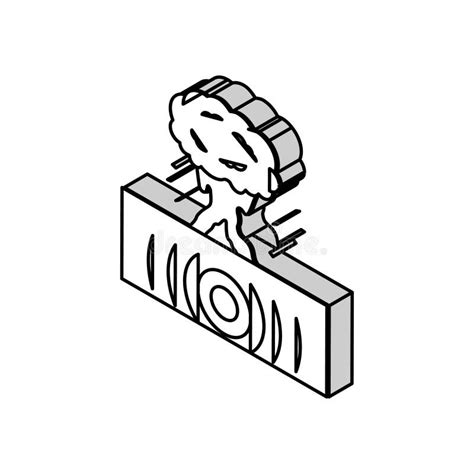 Explosion Earthquake Disaster Isometric Icon Vector Illustration Stock