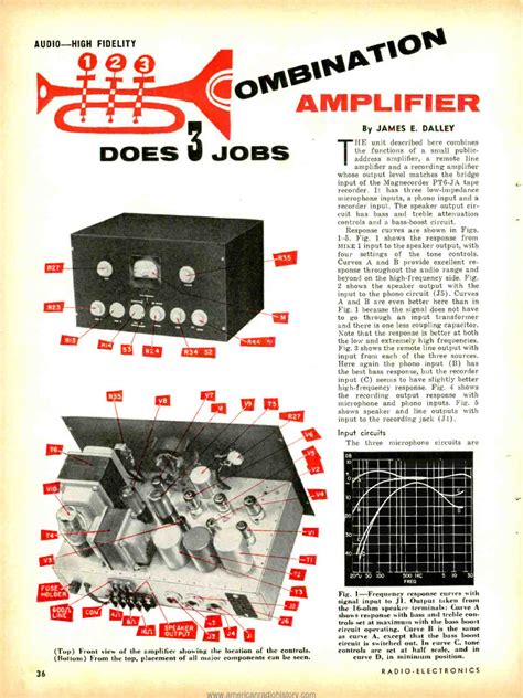 6v6 Amplifier 3 Input 12w Pdf Amplifier Loudspeaker