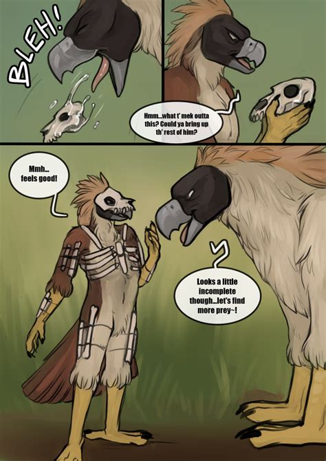 Rule 34 Anthro Avian Blood Bones Comic Death Dialogue Dialogue Box