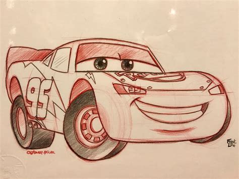 Pin By Karine Moreau On Dessins Lightning Mcqueen Drawing Disney Art