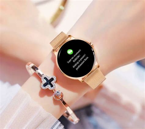 Zegarek Smartwatch Rubicon RNBE złoty Ponadczasowi