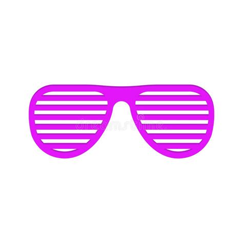 Vector Illstration Of Shutter Glasses On White Background Isolated