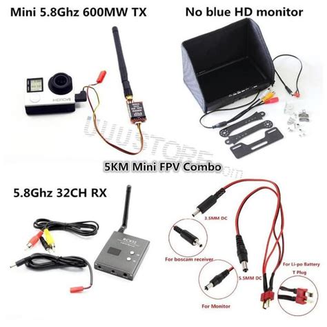 Jual Fpv Combo Plus 58ghz 600mw Av 32 Channels Vtx Vrx 7inch Monitor Shopee Indonesia