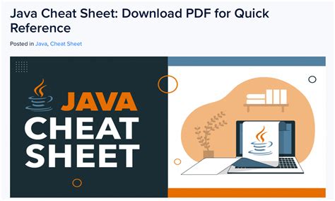 Java Cheat Sheet