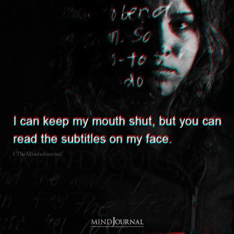 I Can Keep My Mouth Shut Thought Cloud The Minds Journal