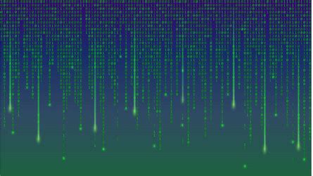 Billboard Of Floating Binary Computer Code Vector Image