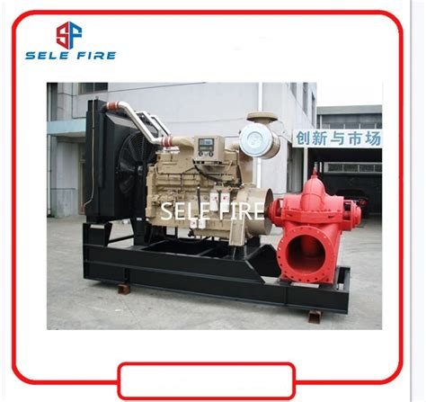 Nfpa20 Listed Diesel Engine Circulation Split Case Fire Fighting
