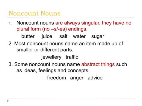 Count And Noncount Nouns 7 Ppt Free Download