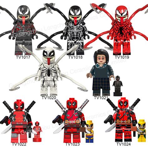Super Heroes Roit Venom Carnage Anti Venom Mrs Chen Building Block