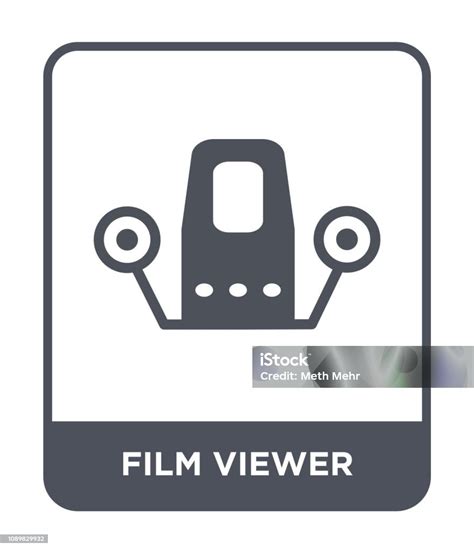 흰색 배경 영화 뷰어 아이콘 벡터 필름 뷰어 유행 가득 영화관 컬렉션에서 아이콘 Film Festival에 대한 스톡 벡터 아트