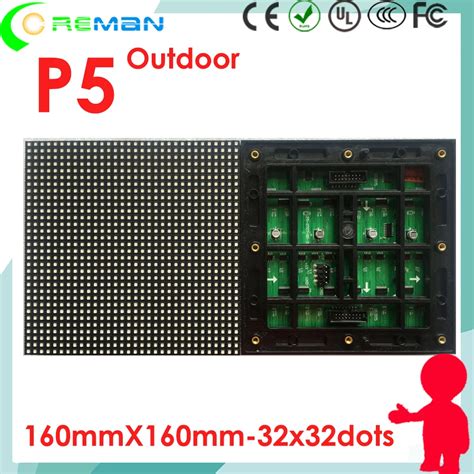 Aliexpress Good Price Rgb Led Square Matrix P5 160mmx160mm 32x32