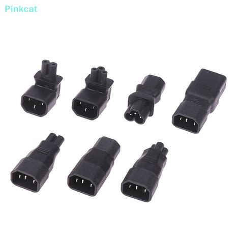Pinkcat Ups Pdu Male To Female Eu Us Power Plug Adapter Socket Universal Iec320 C13 C14 To C5 C6