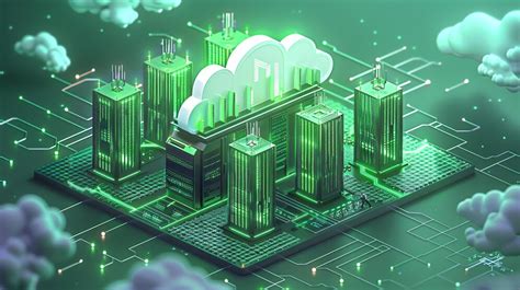 Cloud Computing Cityscape Premium Ai Generated Image