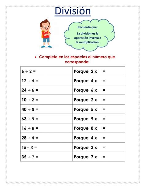 División Online Activity For Segundo Grado Online Activities