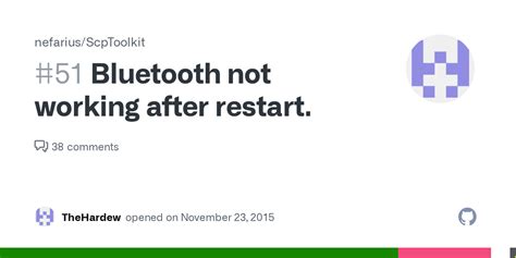 Bluetooth Not Working After Restart · Issue 51 · Nefariusscptoolkit