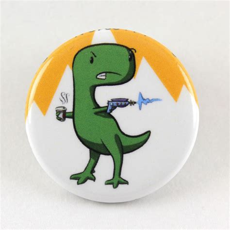 Agent Rex Button Pin Never Dot