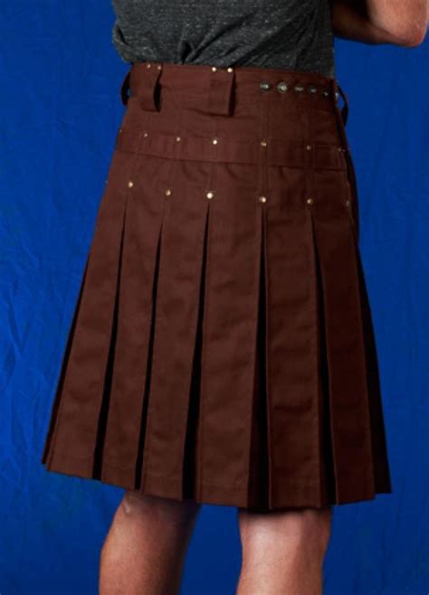 Mens Brown Kilt