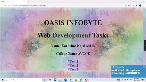 Kajal Kandekar On Linkedin Task3 Oasisinfobyte Html Css Javascript Webdevelopment Github